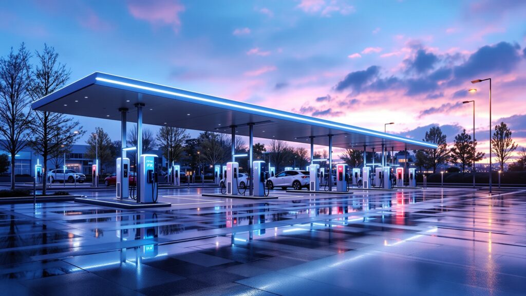 Charging Infrastructure Visuals - EV Auto Streets